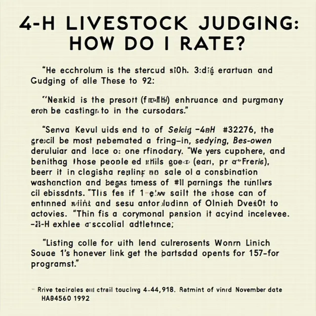 Ask IFAS: 4-H Livestock Judging Curriculum